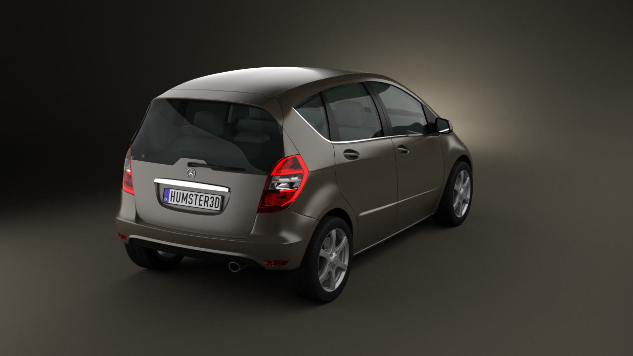 360 view of Mercedes-Benz A-class W169 5-door 2010 3D model - 3DModels ...