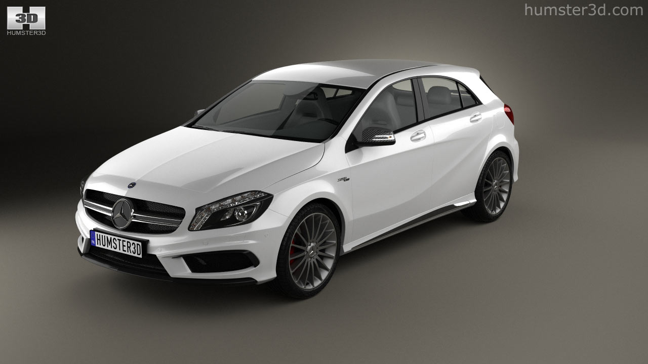 360 view of Mercedes-Benz A-class AMG 2016 3D model - 3DModels store