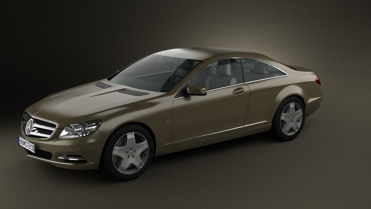360 view of Mercedes-Benz CL-class W216 2014 3D model - 3DModels store