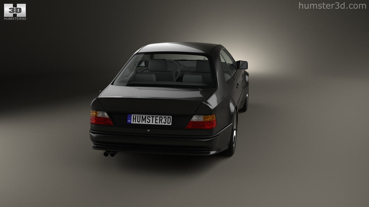 360 view of Mercedes-Benz E-class AMG widebody coupe 1993 3D model ...