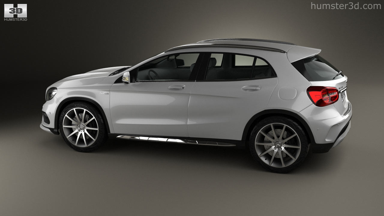 360 view of Mercedes-Benz GLA-class 45 AMG 2016 3D model - 3DModels store