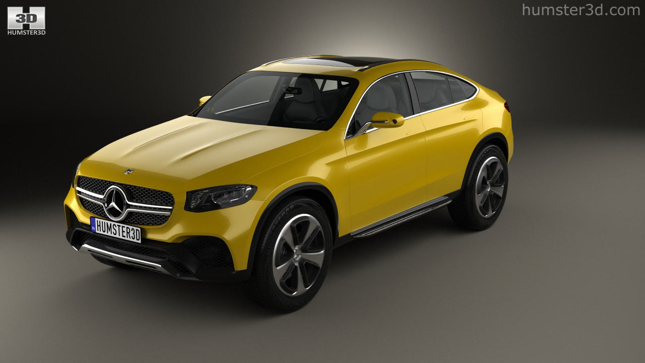 360 view of Mercedes-Benz GLC Coupe Concept 2014 3D model - 3DModels store