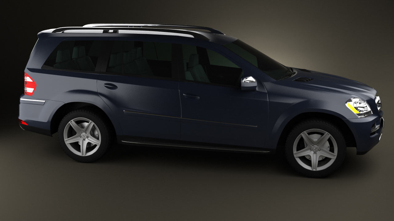 360 view of Mercedes-Benz GL-Class 2012 3D model - 3DModels store