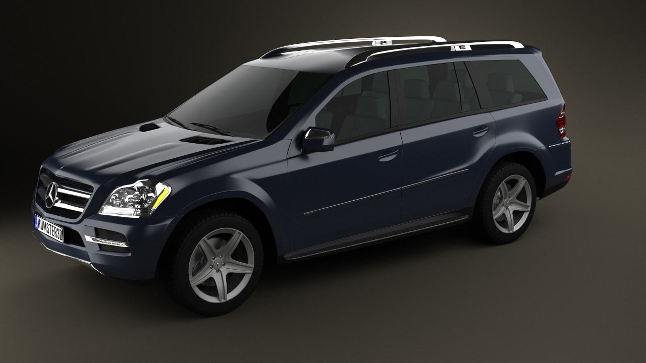 360 view of Mercedes-Benz GL-Class 2012 3D model - 3DModels store
