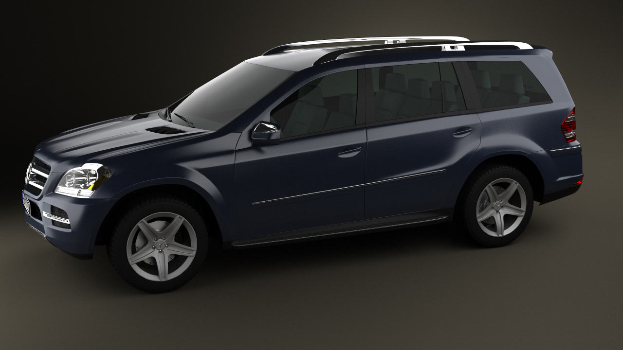 360 view of Mercedes-Benz GL-Class 2012 3D model - 3DModels store