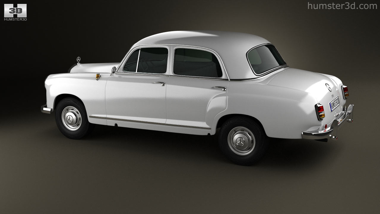 360 view of Mercedes-Benz Ponton 180 W120 1953 3D model - 3DModels store