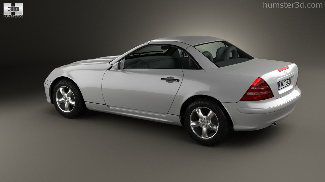 360 view of Mercedes-Benz SLK-Class 2004 3D model - 3DModels store