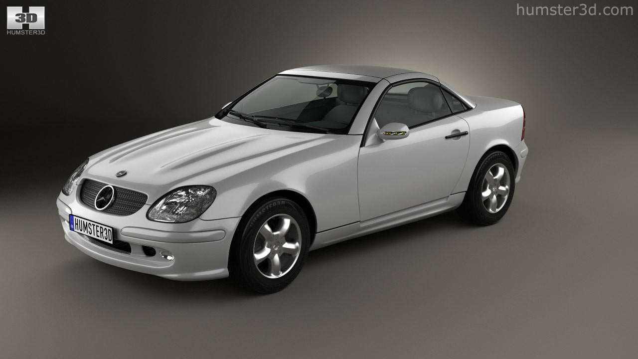 360 view of Mercedes-Benz SLK-Class 2004 3D model - 3DModels store