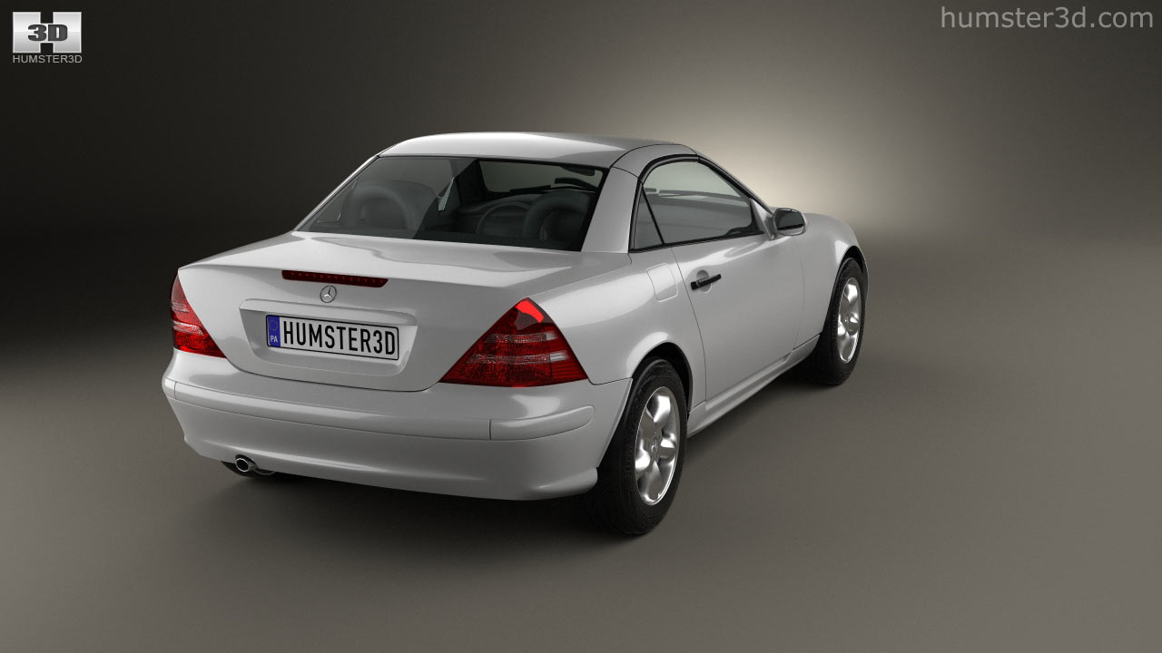 360 view of Mercedes-Benz SLK-Class 2004 3D model - 3DModels store
