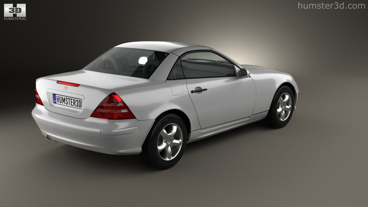 360 view of Mercedes-Benz SLK-Class 2004 3D model - 3DModels store