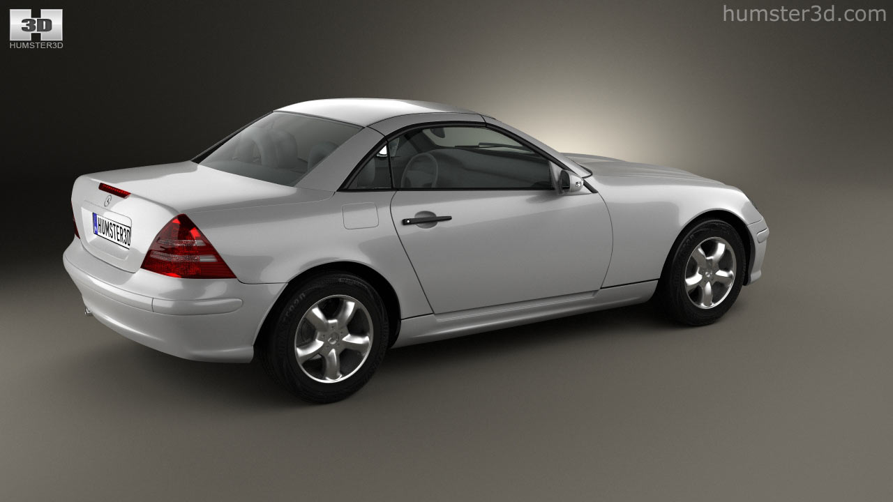 360 view of Mercedes-Benz SLK-Class 2004 3D model - 3DModels store