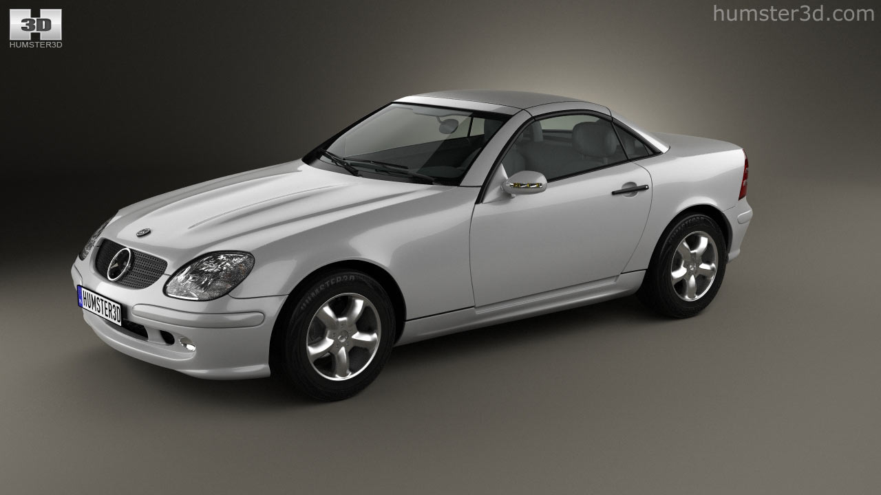 360 view of Mercedes-Benz SLK-Class 2004 3D model - 3DModels store