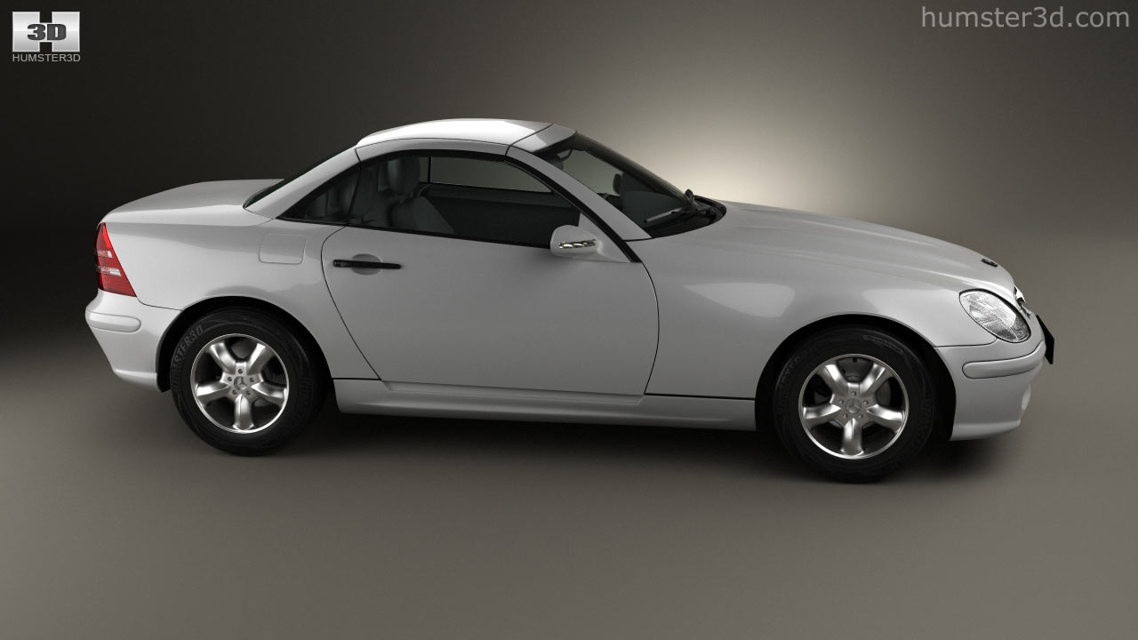 360 view of Mercedes-Benz SLK-Class 2004 3D model - 3DModels store