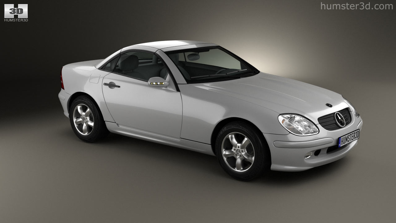 360 view of Mercedes-Benz SLK-Class 2004 3D model - 3DModels store