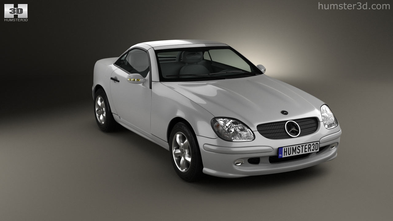 360 view of Mercedes-Benz SLK-Class 2004 3D model - 3DModels store