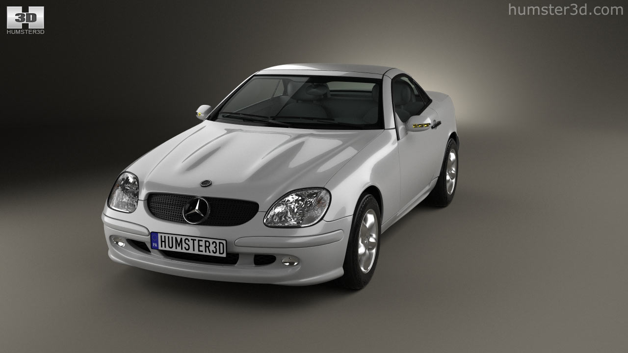 360 view of Mercedes-Benz SLK-Class 2004 3D model - 3DModels store