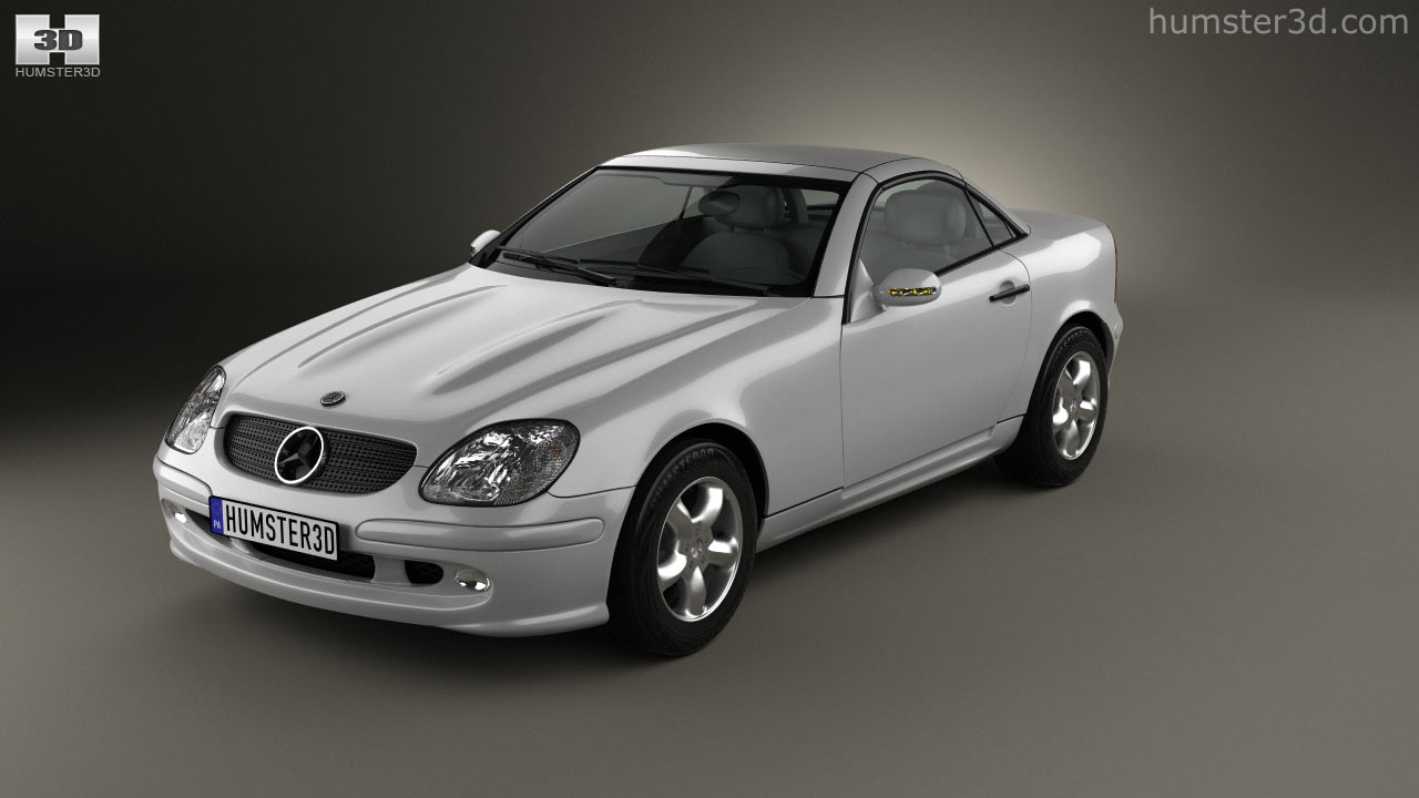 360 view of Mercedes-Benz SLK-Class 2004 3D model - 3DModels store