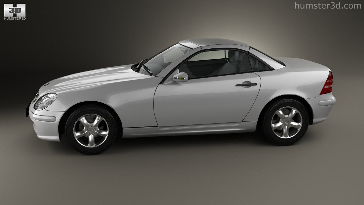360 view of Mercedes-Benz SLK-Class 2004 3D model - 3DModels store