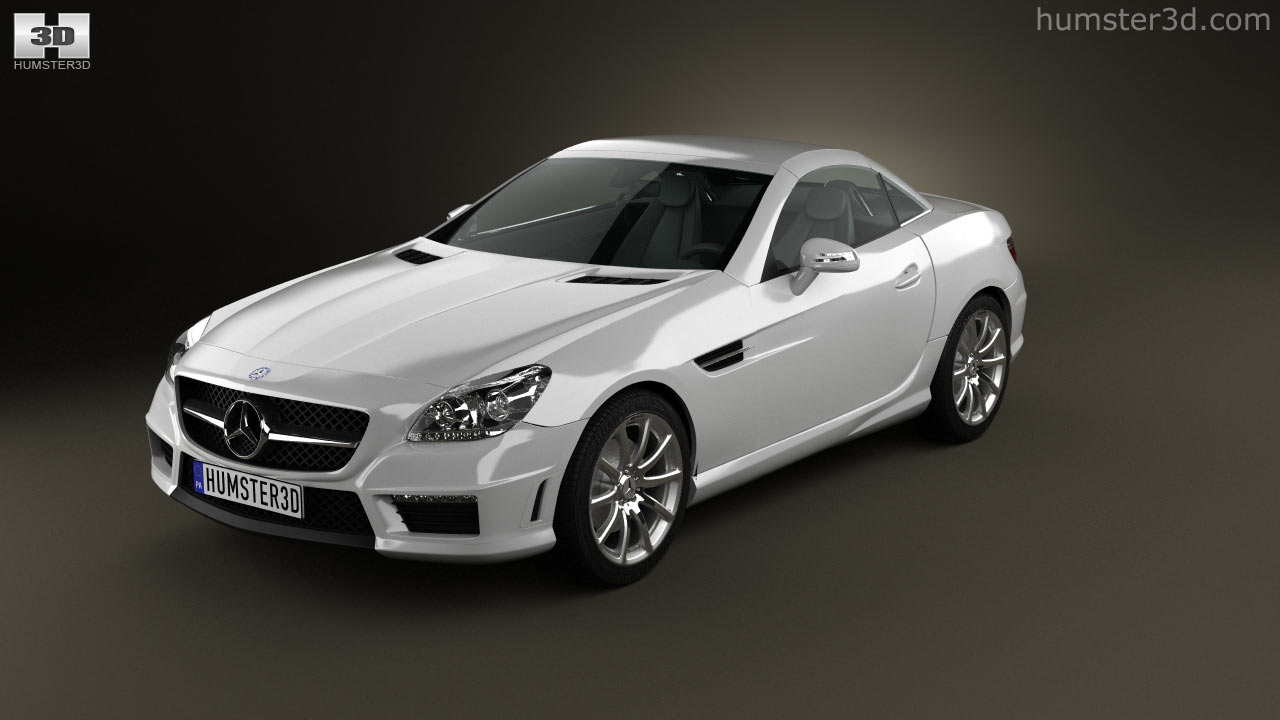 360 view of Mercedes-Benz SLK-Class 55 AMG 2015 3D model - 3DModels store