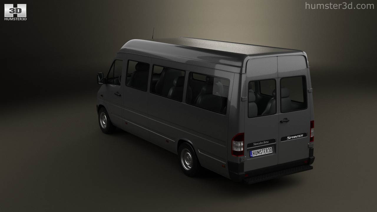 360 view of Mercedes-Benz Sprinter (903) Passenger Van L3H2 2002 3D ...