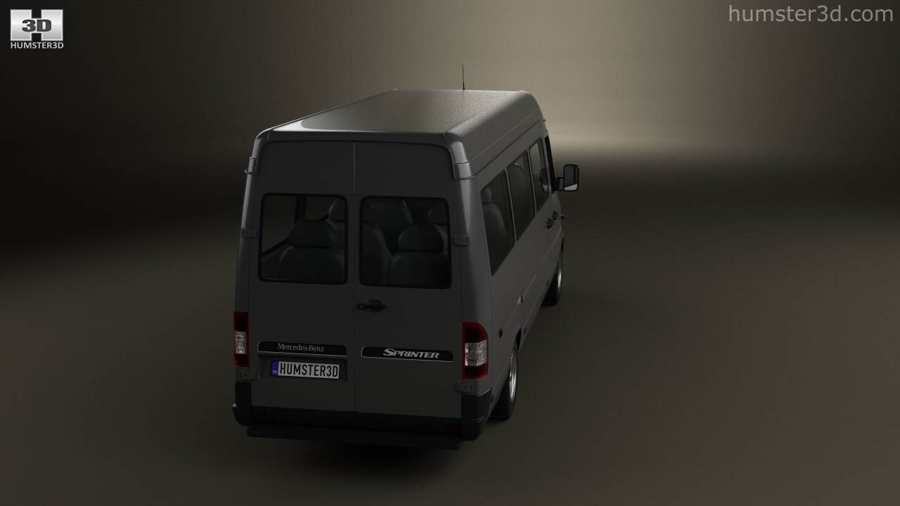 360 view of Mercedes-Benz Sprinter (903) Passenger Van L3H2 2002 3D ...