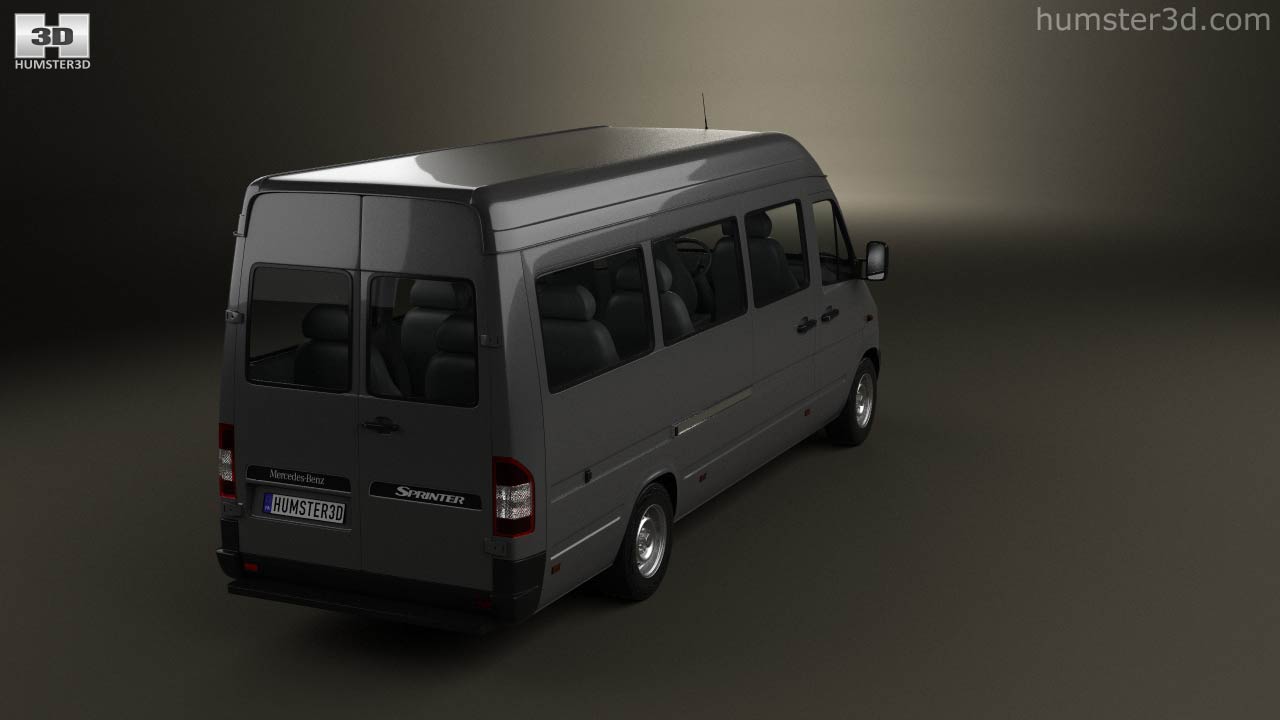 360 view of Mercedes-Benz Sprinter (903) Passenger Van L3H2 2002 3D ...