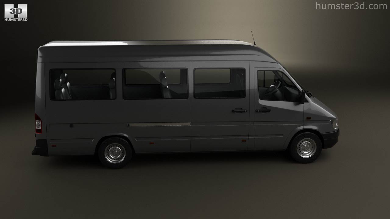 360 view of Mercedes-Benz Sprinter (903) Passenger Van L3H2 2002 3D ...