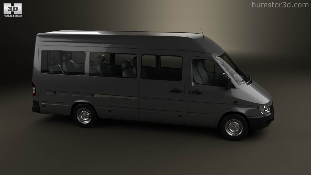 360 view of Mercedes-Benz Sprinter (903) Passenger Van L3H2 2002 3D ...