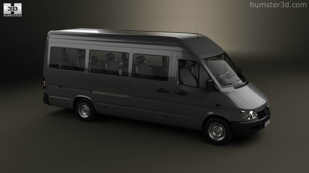 360 view of Mercedes-Benz Sprinter (903) Passenger Van L3H2 2002 3D ...
