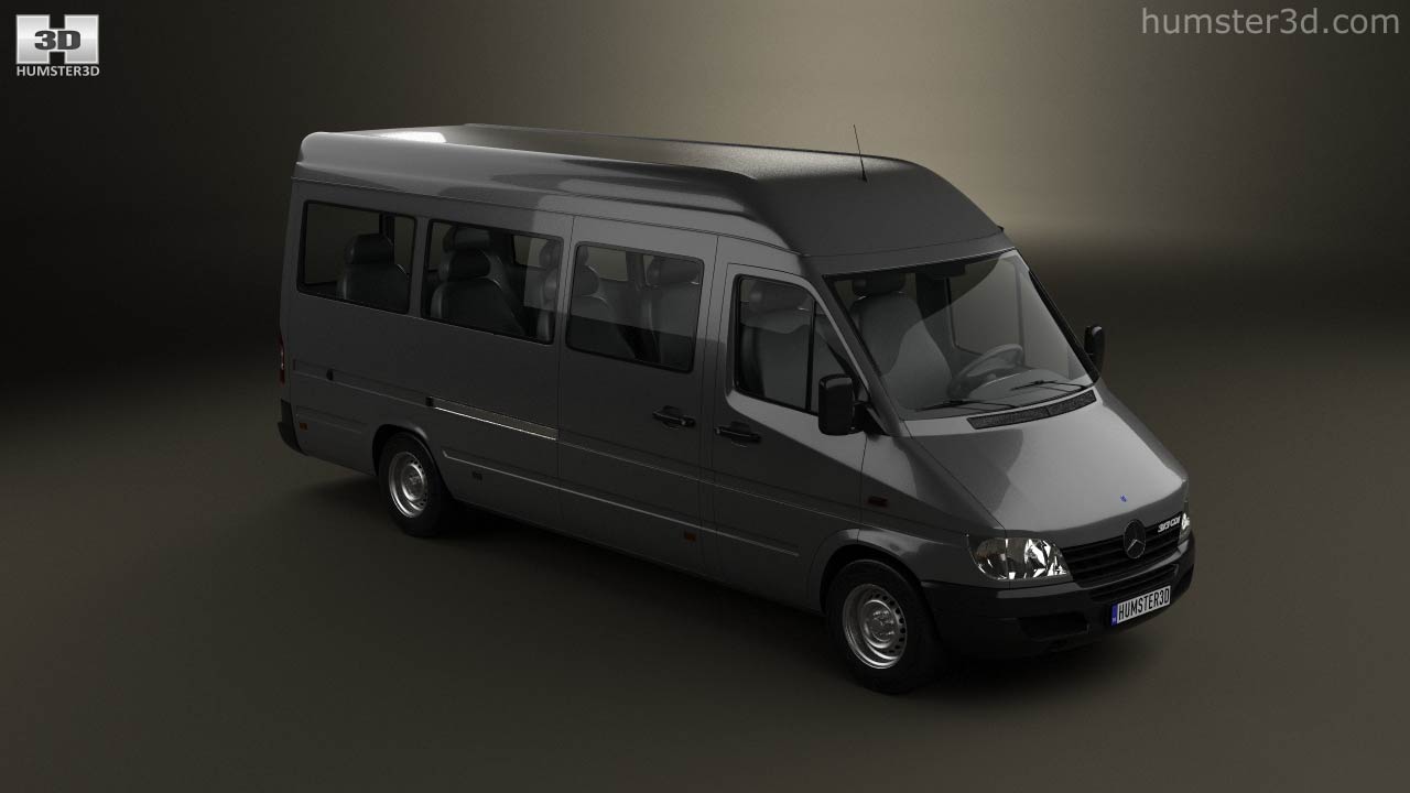 360 view of Mercedes-Benz Sprinter (903) Passenger Van L3H2 2002 3D ...