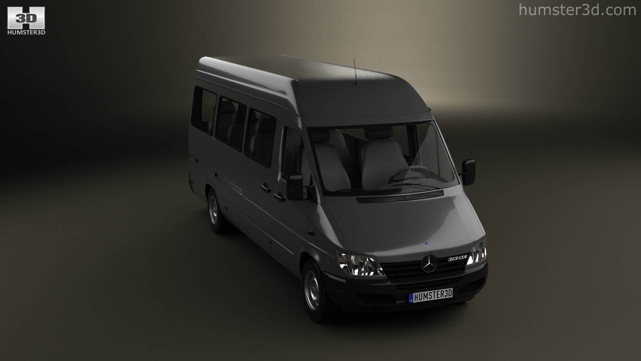 360 view of Mercedes-Benz Sprinter (903) Passenger Van L3H2 2002 3D ...