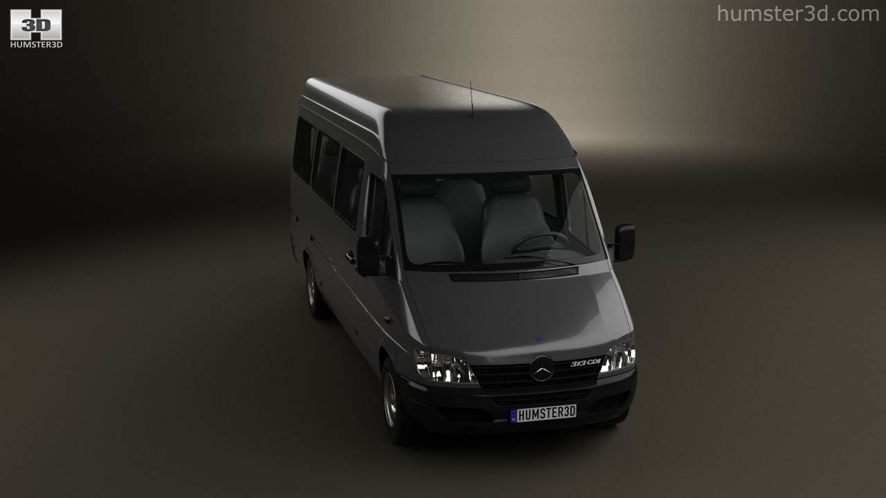 360 view of Mercedes-Benz Sprinter (903) Passenger Van L3H2 2002 3D ...