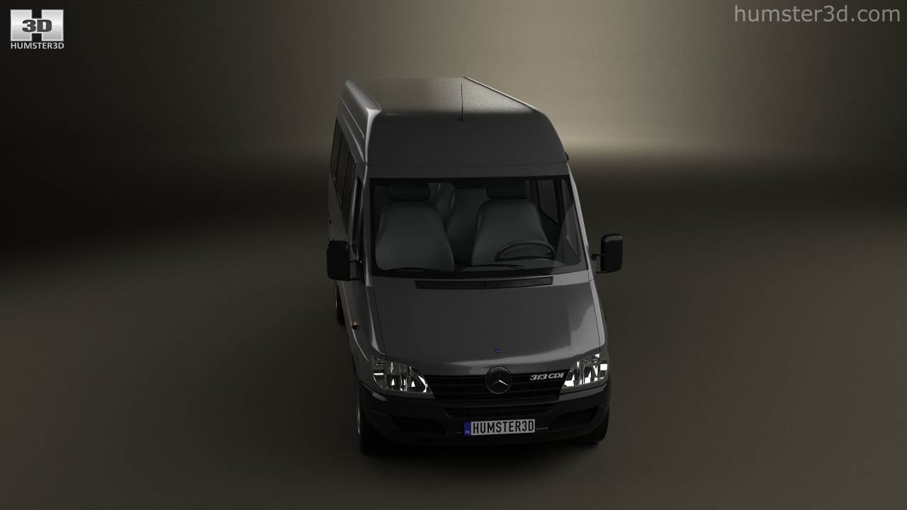 360 view of Mercedes-Benz Sprinter (903) Passenger Van L3H2 2002 3D ...