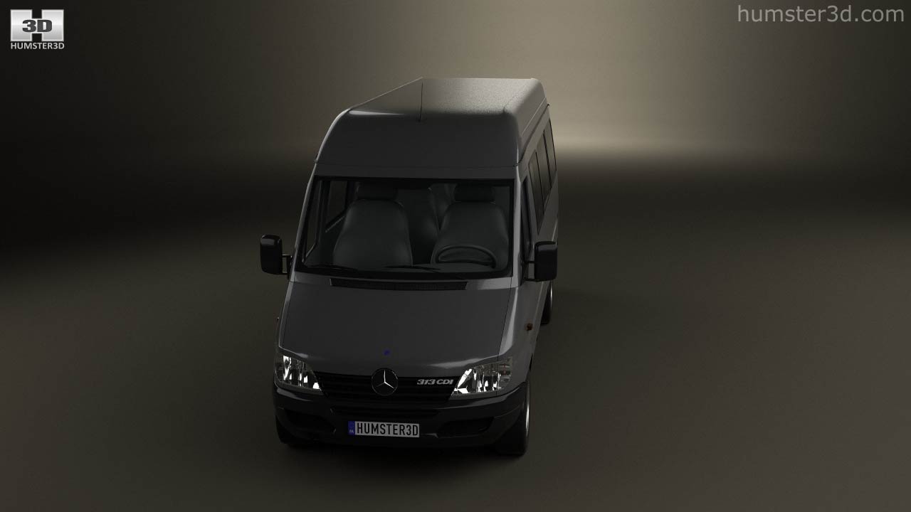 360 view of Mercedes-Benz Sprinter (903) Passenger Van L3H2 2002 3D ...