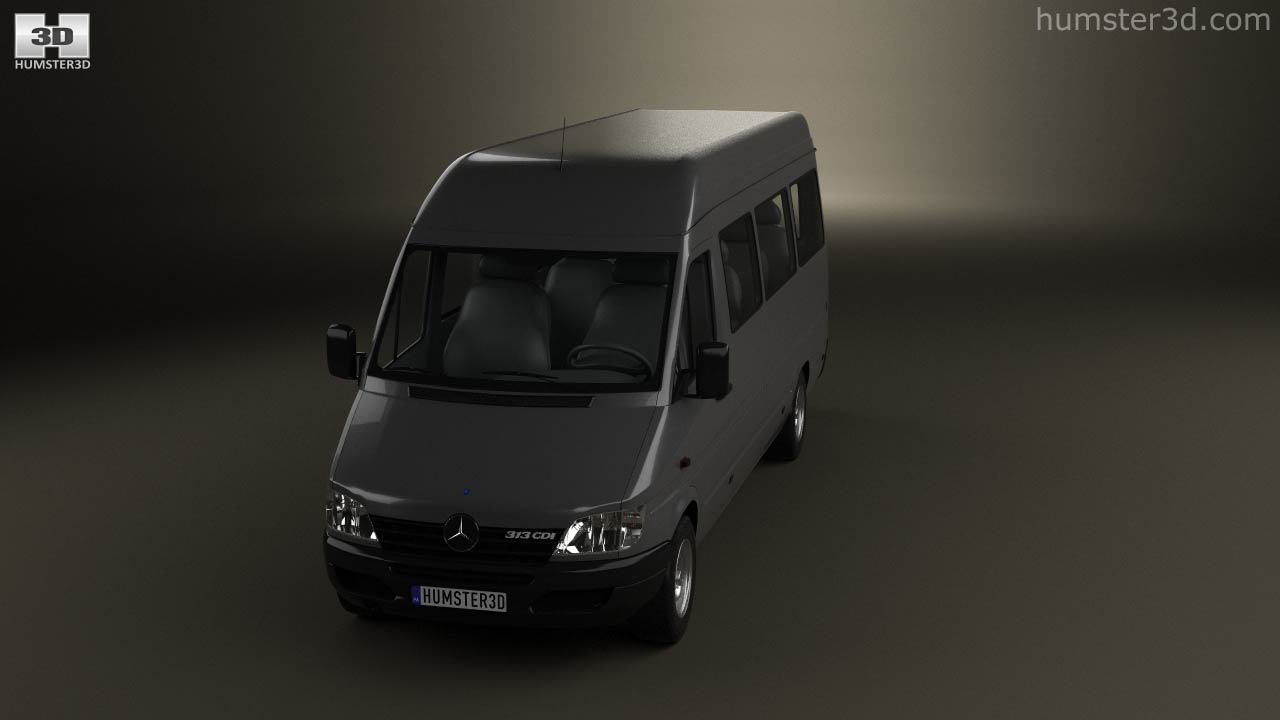 360 view of Mercedes-Benz Sprinter (903) Passenger Van L3H2 2002 3D ...