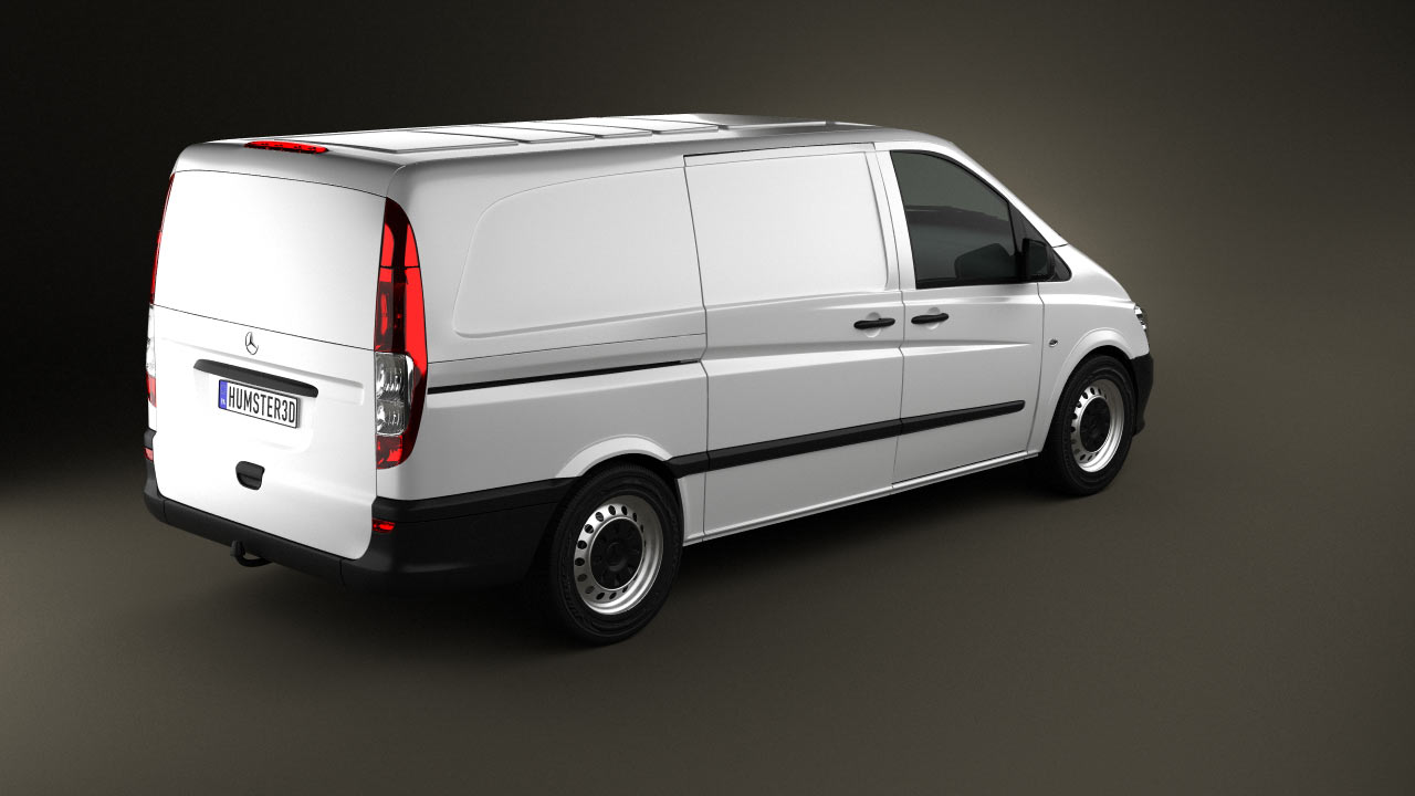 360 view of Mercedes-Benz Vito W639 Panel Van Long 2013 3D model ...