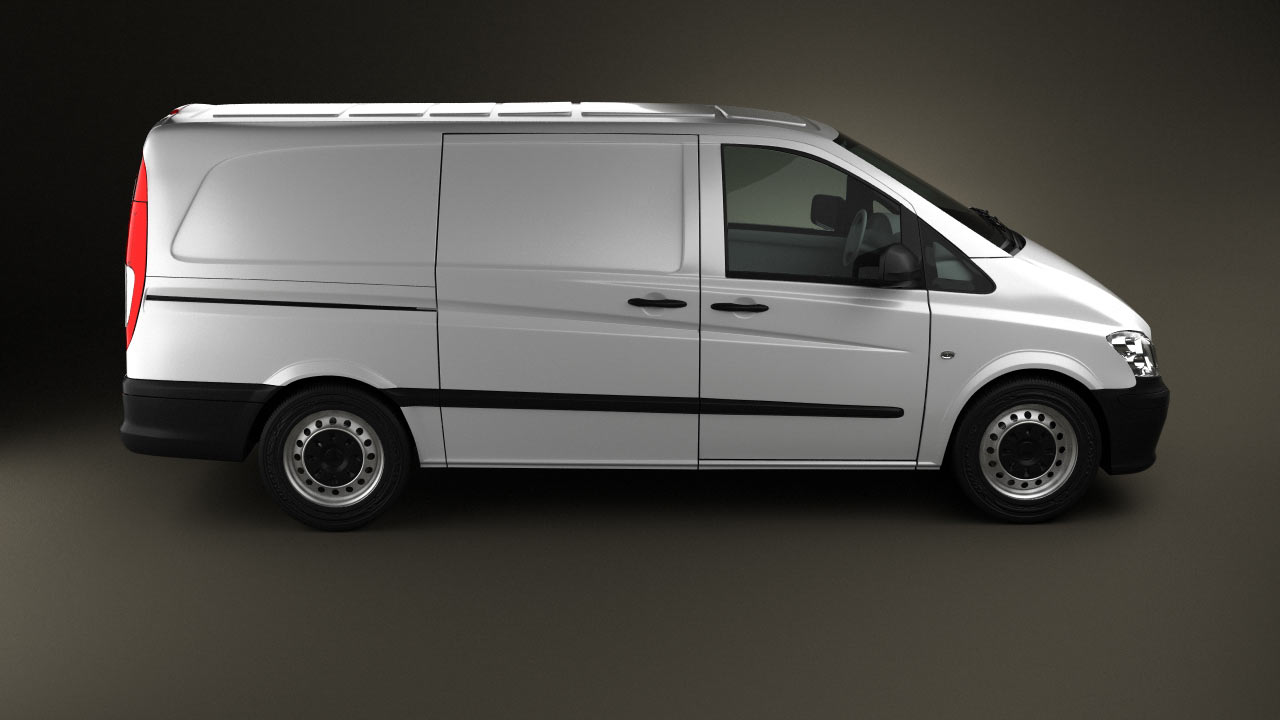 360 view of Mercedes-Benz Vito W639 Panel Van Long 2013 3D model ...
