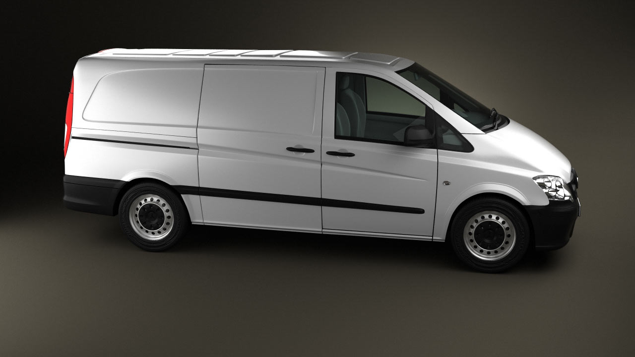 360 view of Mercedes-Benz Vito W639 Panel Van Long 2013 3D model ...