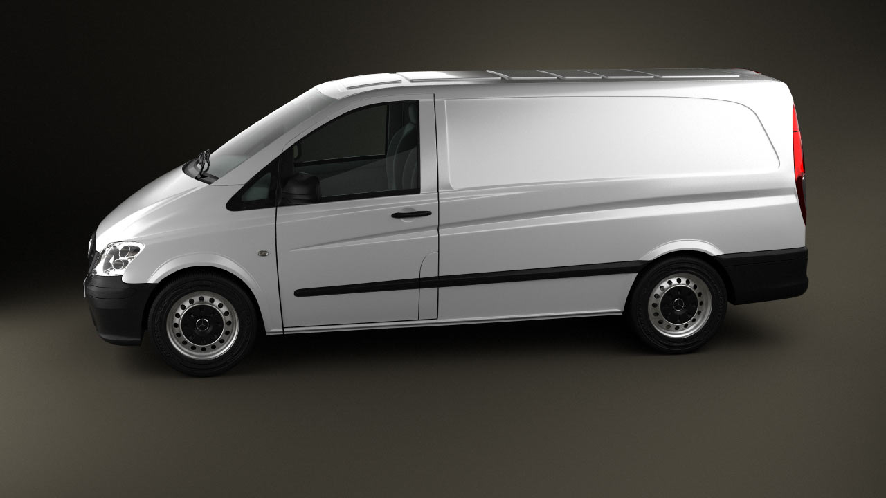 360 view of Mercedes-Benz Vito W639 Panel Van Long 2013 3D model ...