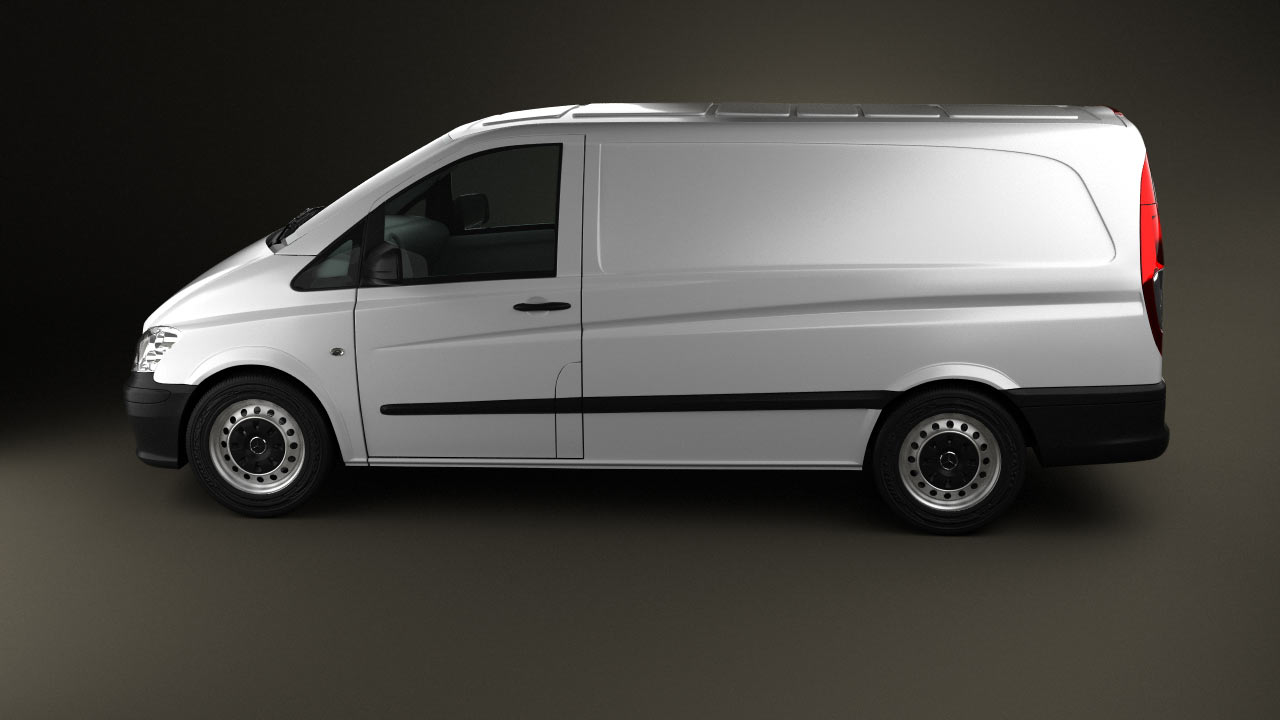 360 view of Mercedes-Benz Vito W639 Panel Van Long 2013 3D model ...