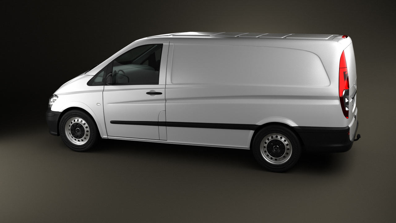 360 view of Mercedes-Benz Vito W639 Panel Van Long 2013 3D model ...