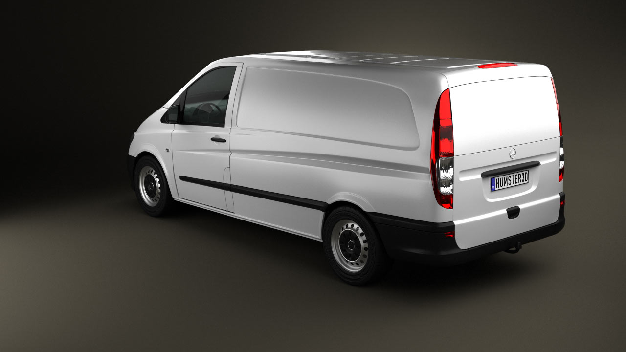 360 view of Mercedes-Benz Vito W639 Panel Van Long 2013 3D model ...