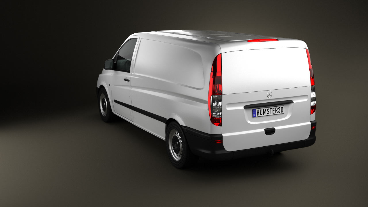 360 view of Mercedes-Benz Vito W639 Panel Van Long 2013 3D model ...
