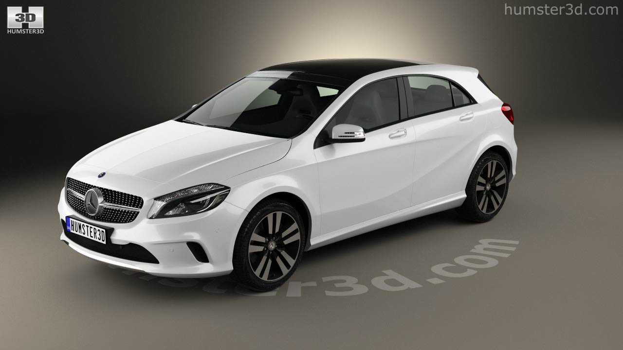 360 view of Mercedes-Benz A-class Urban Line 2018 3D model - 3DModels store
