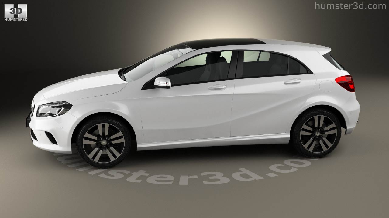 360 view of Mercedes-Benz A-class Urban Line 2018 3D model - 3DModels store