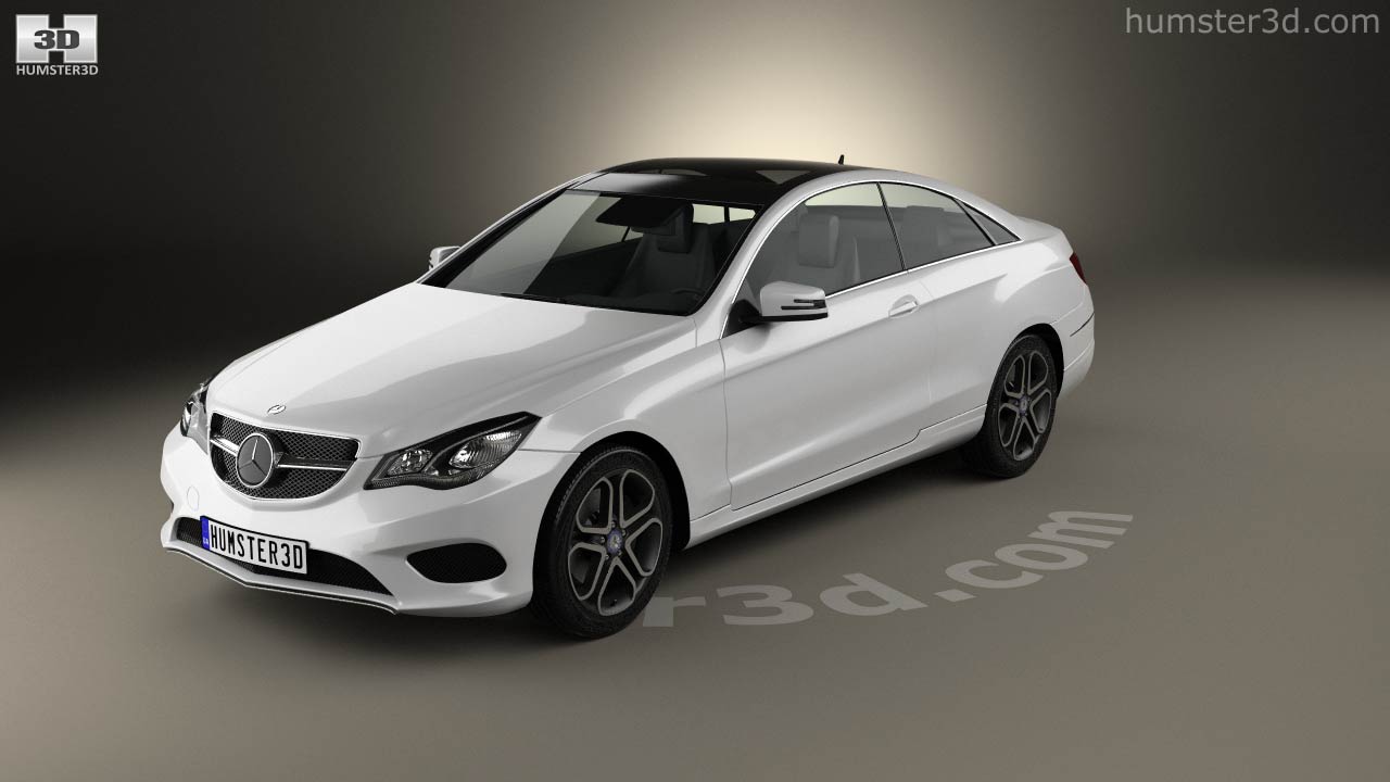 360 view of Mercedes-Benz E-class coupe 2017 3D model - 3DModels store