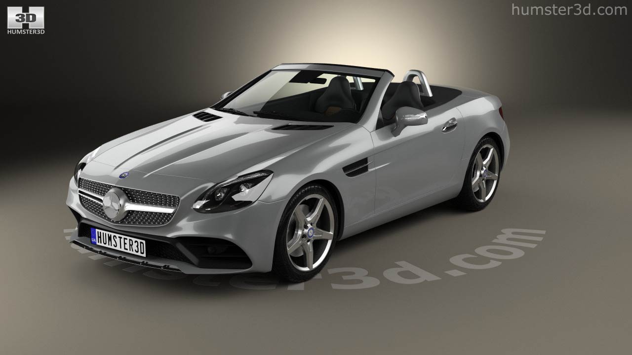 360 view of Mercedes-Benz SLC-class 2020 3D model - 3DModels store