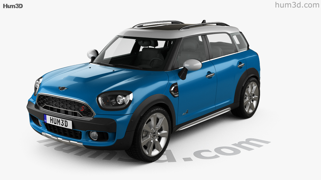 360 view of Mini Cooper Countryman S ALL4 2020 3D model - 3DModels store