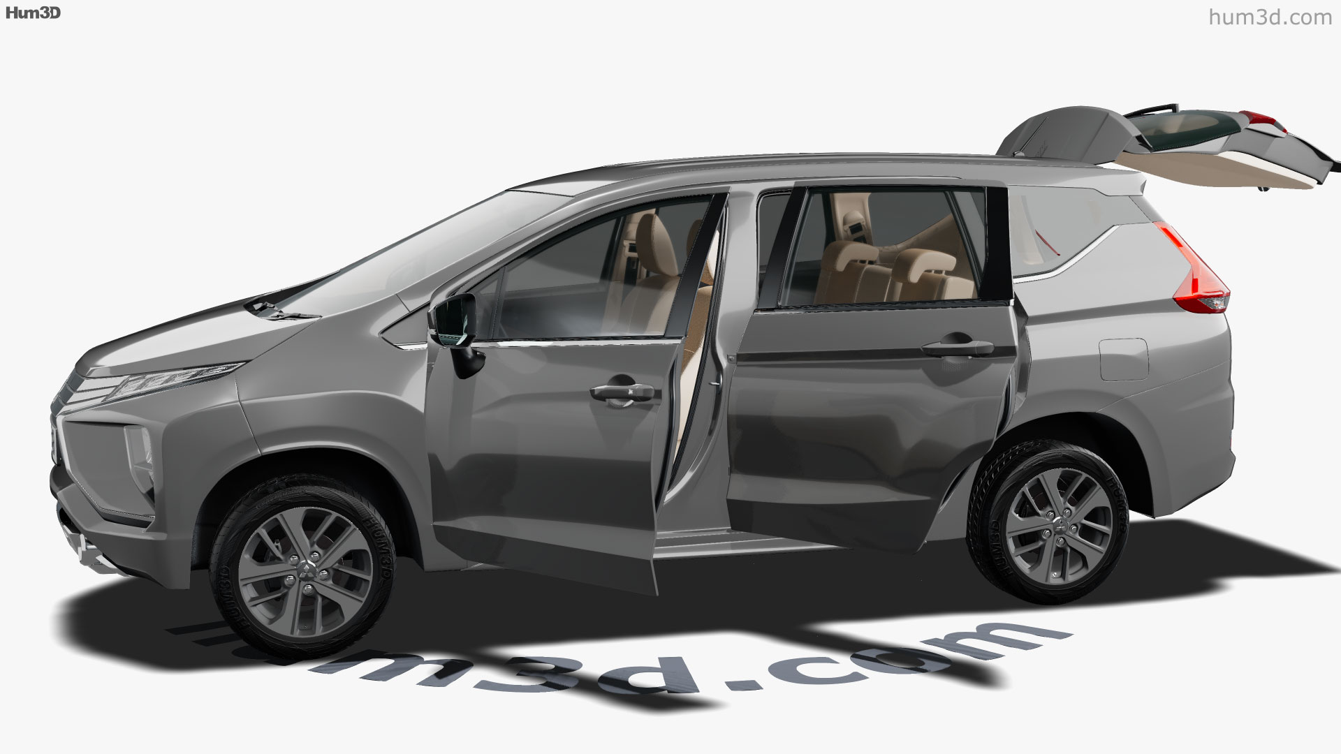 360 view of Mitsubishi Xpander with HQ interior 2019 3D model ...