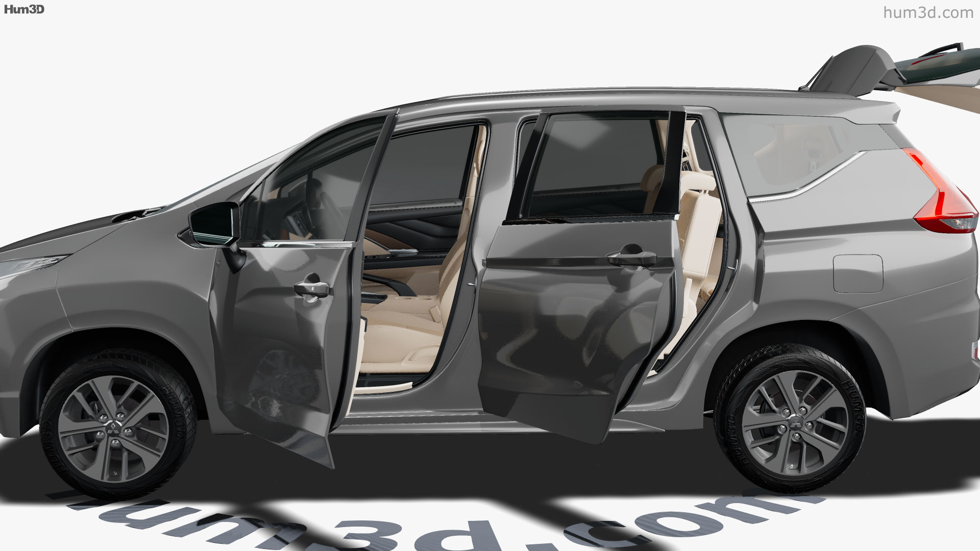 360 view of Mitsubishi Xpander with HQ interior 2019 3D model ...